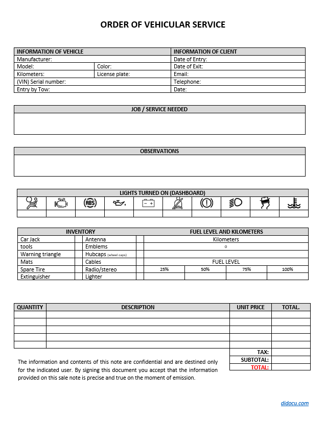 Order Of Service Clip Art